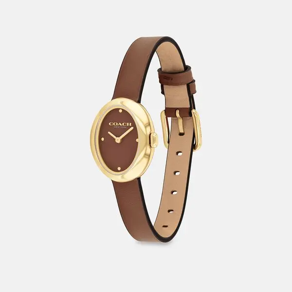 COACH Sammy Watch, 22mm - Saddle