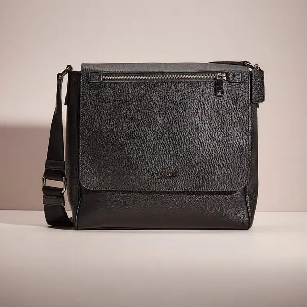 COACH® Restored Kennedy Map Bag - Silver/black