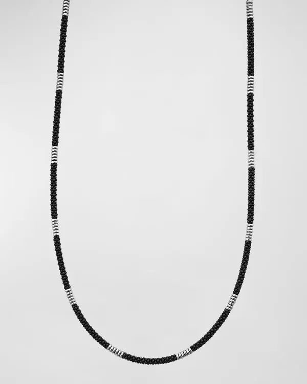 Lagos Ceramic Caviar Beaded Necklace - Black