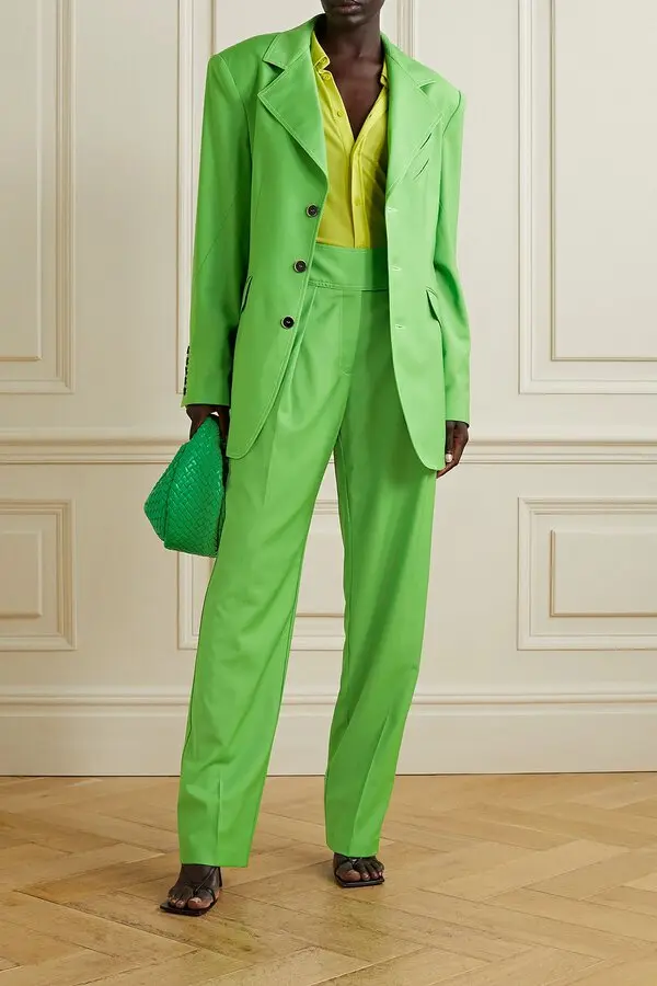 Christopher John Rogers Cady Tapered Pants - Bright Green
