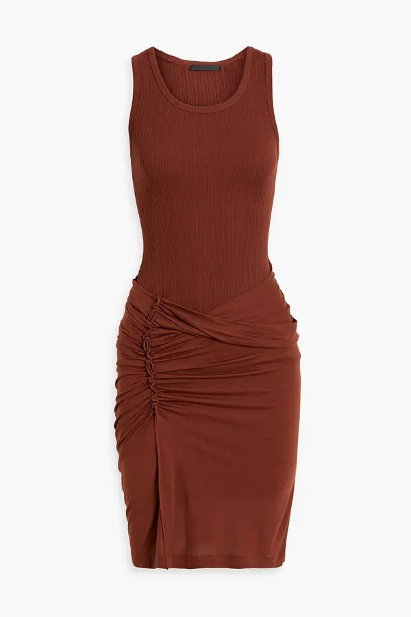 strapless open back dress Stunning Red Mermaid Dress with Pearls