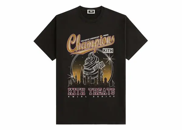 Kith Treats Champions Vintage Tee Shirt - Black