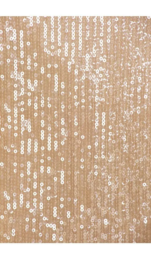 Retrofete Strapless Sequin Embellished Gown - Latte