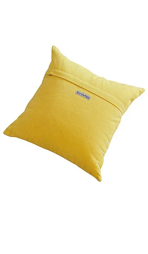 DUSEN DUSEN Embroidered Pillow Cover In Yellow