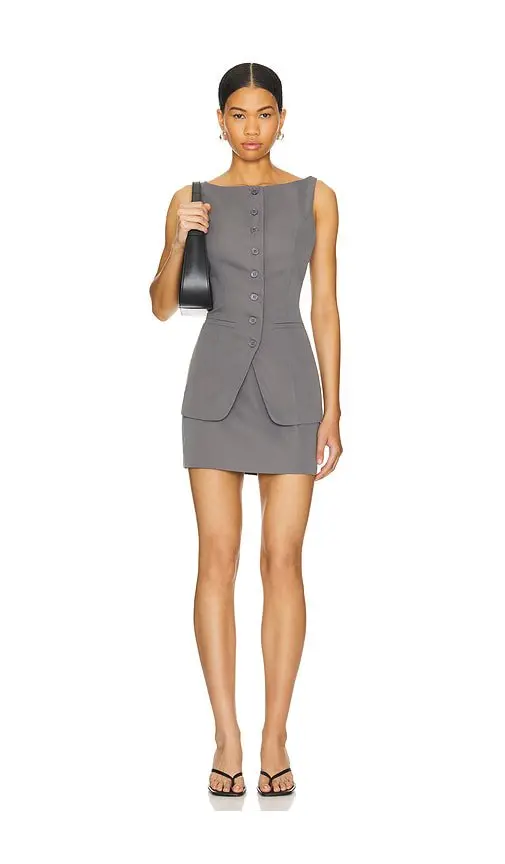 ALL THE WAYS Moxie Skirt Set - Grey