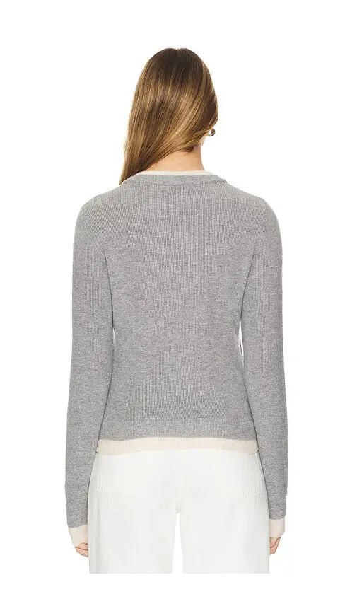 Line & Dot Hutch Double Layer Cardigan