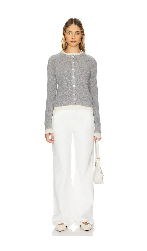 Line & Dot Hutch Double Layer Cardigan