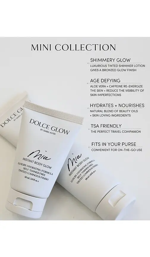 DOLCE GLOW BY ISABEL ALYSA Travel Mia Shimmer Topper