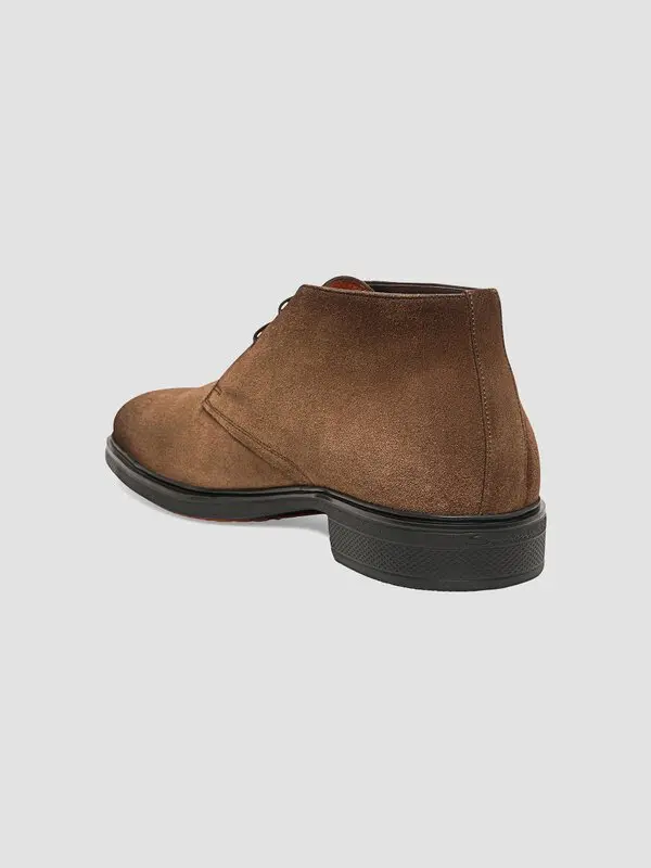 Santoni Easy Burnished Suede Chukka Boots
