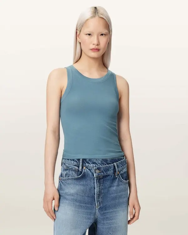 ALLSAINTS Rina Sleeveless Tank Top - Captain Blue