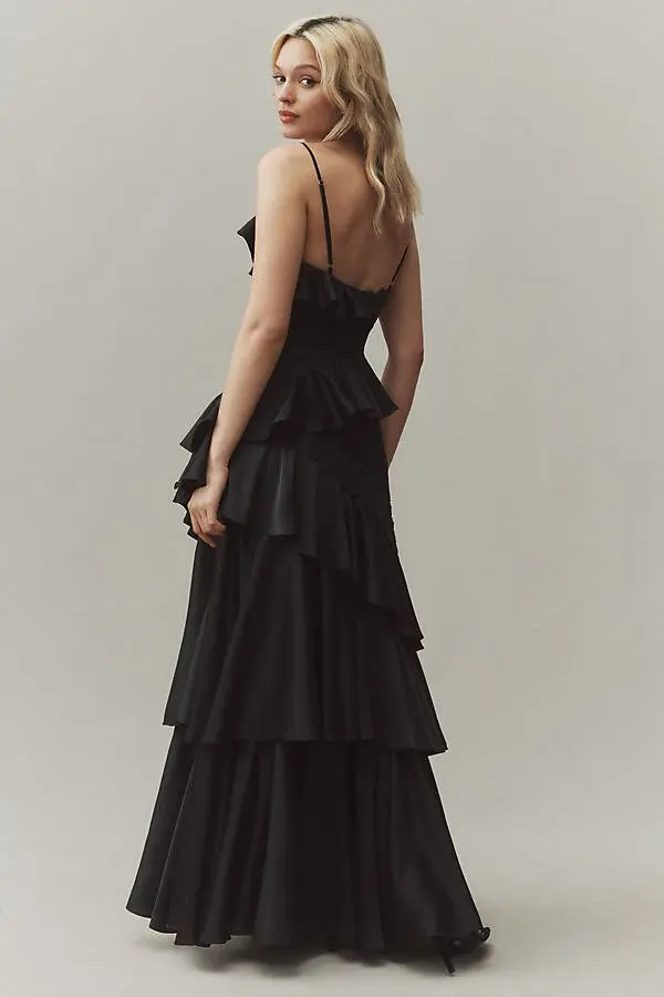 chinese dress ladies The Cassia Dress in Black 16 / Black main image 0