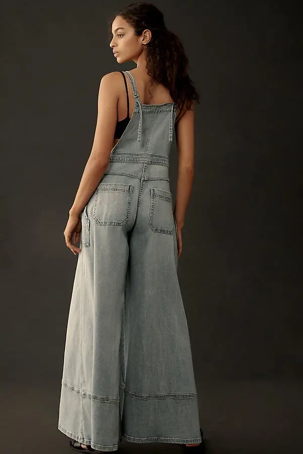 PILCRO The Carpenter Raver Wide-leg Jumpsuit