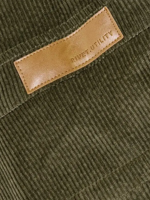 RIVET UTILITY Work Cotton-blend Corduroy Jumpsuit - Green