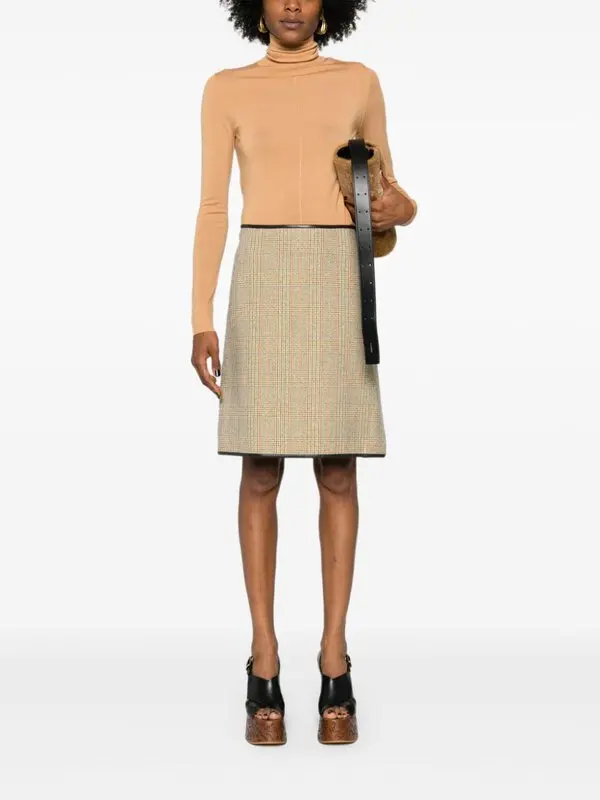 Chloé Logo-embroidered Wool Jumper - Neutrals