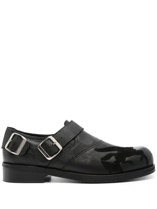 Stefan Cooke Pegasus Biker Monk Shoes - Black | Editorialist