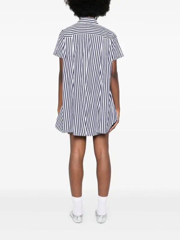 Sacai Striped Cotton Poplin Shirt