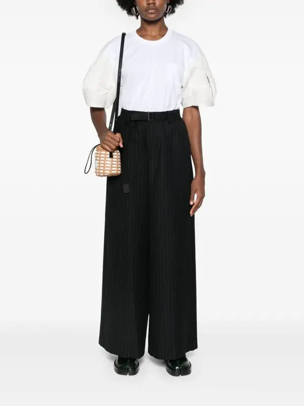 Sacai Pinstriped Palazzo Pants