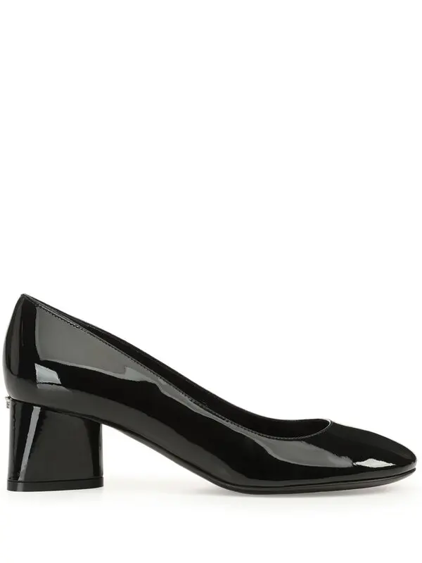 SERGIO ROSSI Pilier Leather Pumps - Black