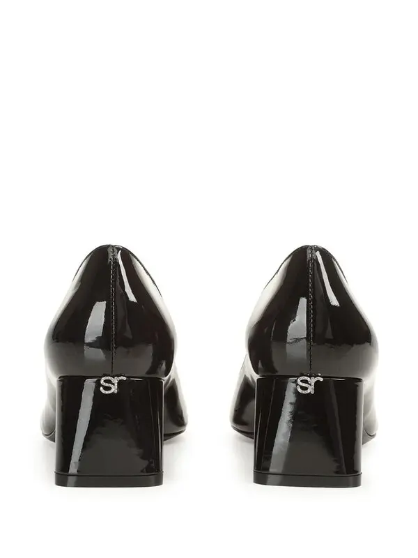 SERGIO ROSSI Pilier Leather Pumps - Black