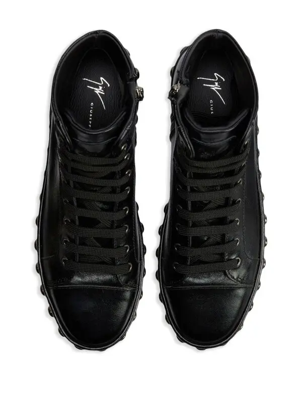 GIUSEPPE ZANOTTI Gz-city Leather High-top Sneakers