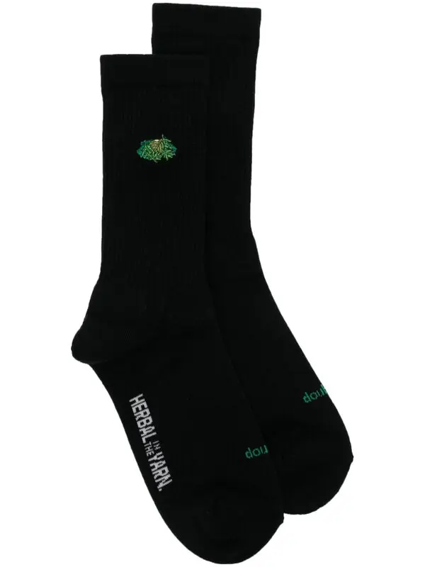 DOUBLET Embroidered Socks - Black