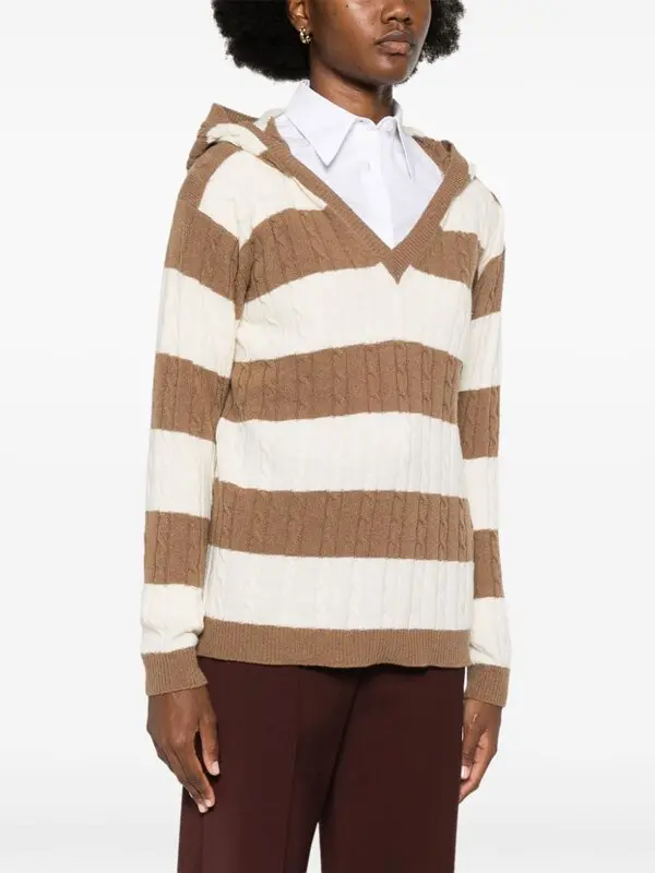 SEMICOUTURE Striped Wool-blend Sweater