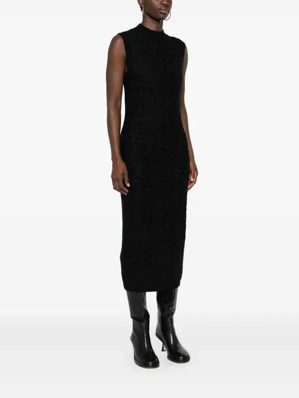 DONDUP Logo-plaque Midi Dress