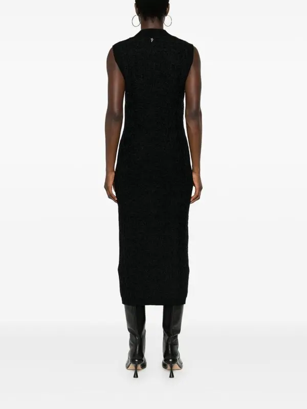 DONDUP Logo-plaque Midi Dress