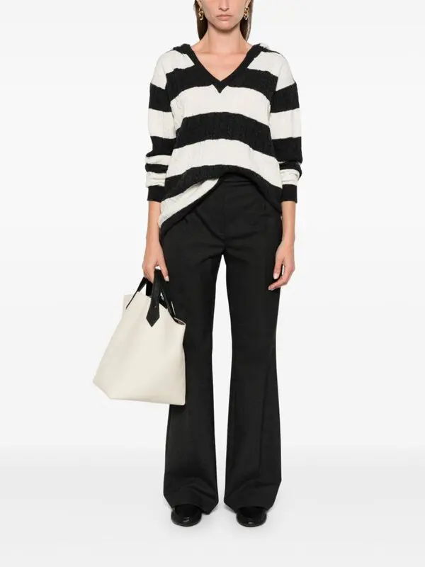 SEMICOUTURE Flared Trousers - Grey