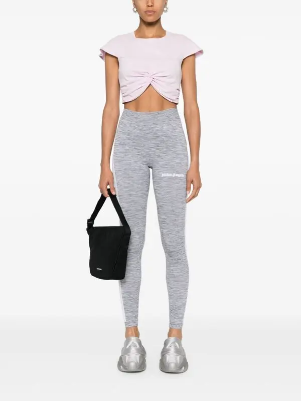 Palm Angels Embroidered-logo Performance Leggings