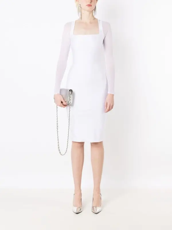LETHICIA BRONSTEIN Brigitte Sheer-sleeved Dress