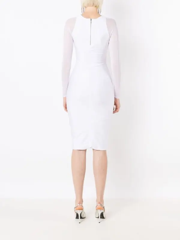 LETHICIA BRONSTEIN Brigitte Sheer-sleeved Dress