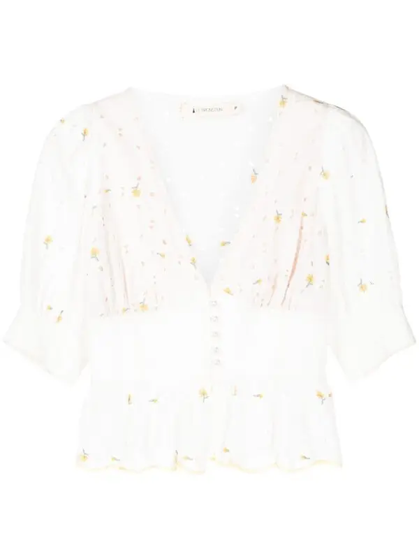 LETHICIA BRONSTEIN Margarida Broderie Blouse