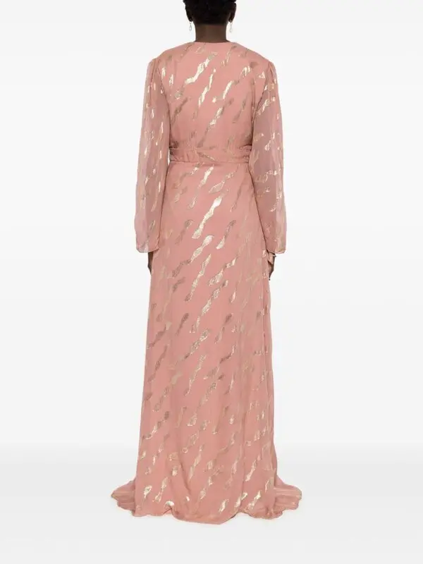 LETHICIA BRONSTEIN Atala Embroidered Gown