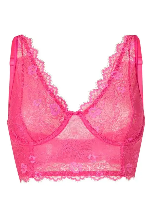 LETHICIA BRONSTEIN Alexandra Floral-lace Bra - Pink
