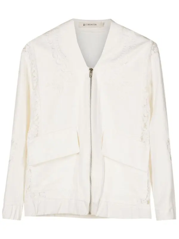 LETHICIA BRONSTEIN Benedita Lace-appliqué Jacket
