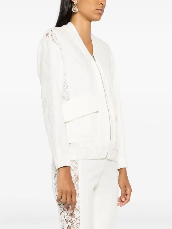 LETHICIA BRONSTEIN Benedita Lace-appliqué Jacket
