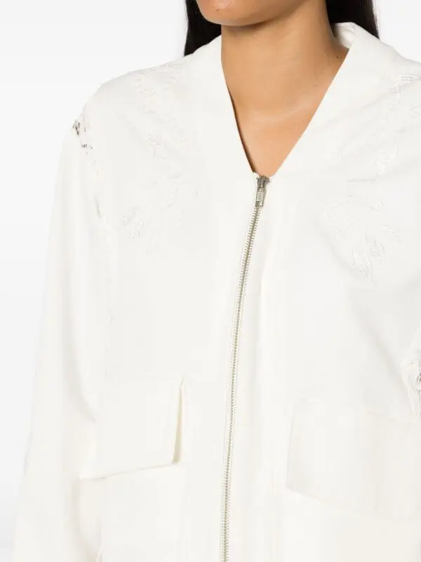 LETHICIA BRONSTEIN Benedita Lace-appliqué Jacket