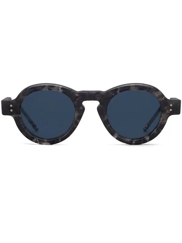 Thom Browne Tortoiseshell Round-frame Sunglasses - Grey