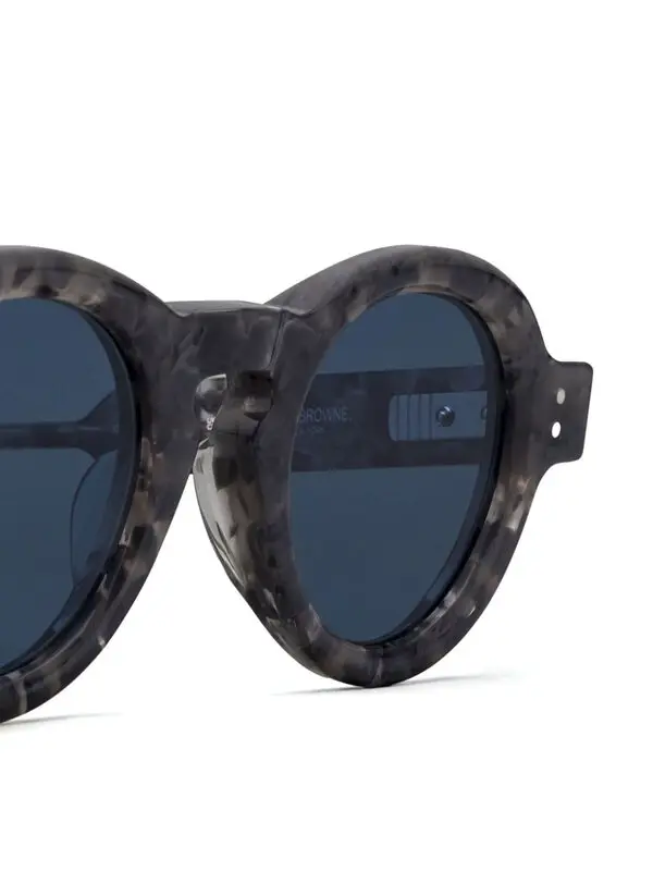 Thom Browne Tortoiseshell Round-frame Sunglasses - Grey