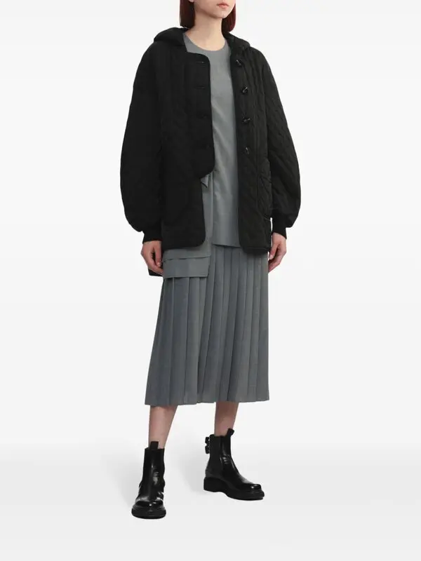 Enfold Dot-Quilting Blouson Jacket In Black - 40% Off | Editorialist