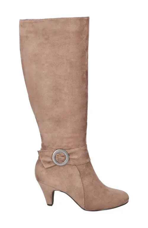 BELLA VITA Rima Knee High Boots - Taupe Suede