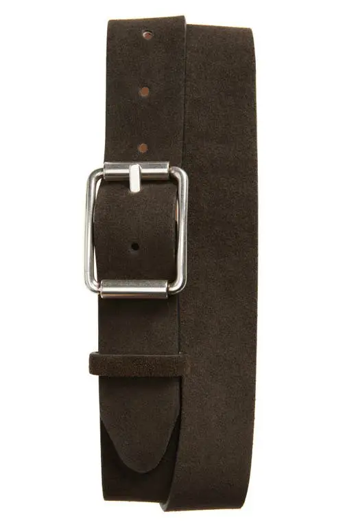 Rag & Bone Evan Suede Belt - Coffee Suede