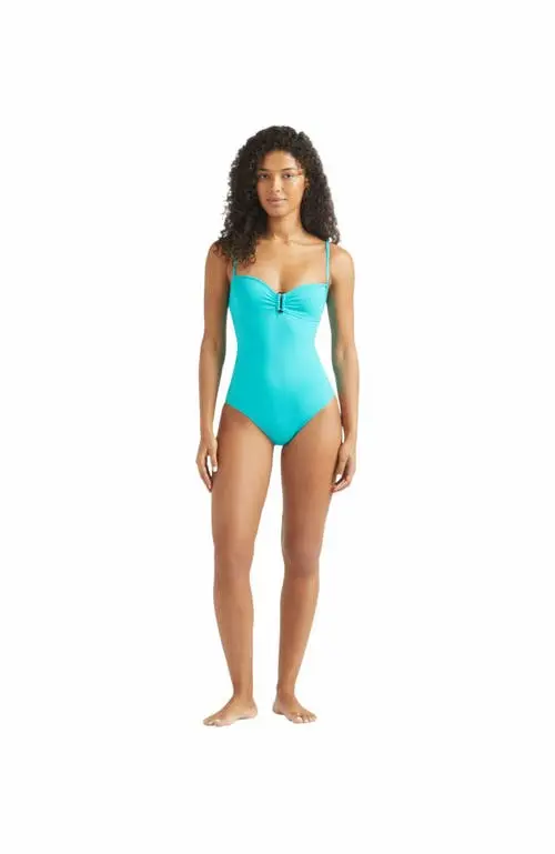 Vilebrequin Solid One-piece Swimsuit - Vert Disco