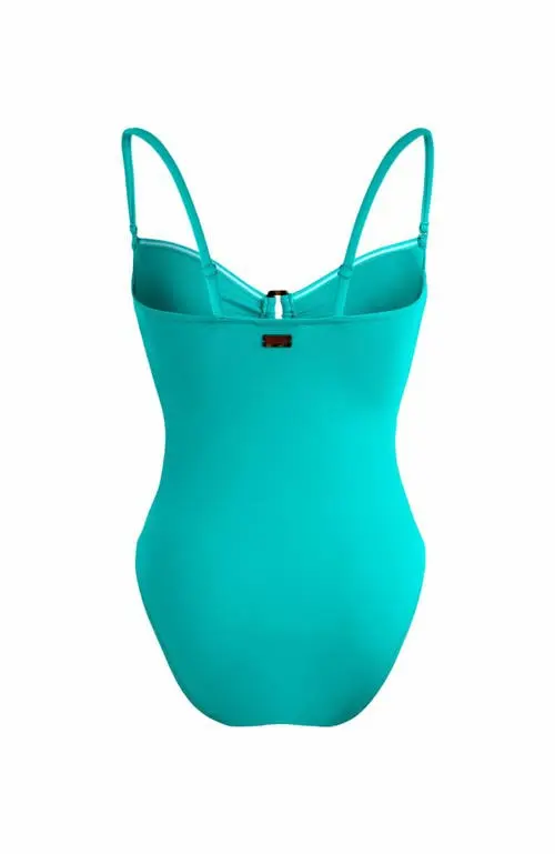 Vilebrequin Solid Sculpt One-piece Swimsuit - Vert Disco