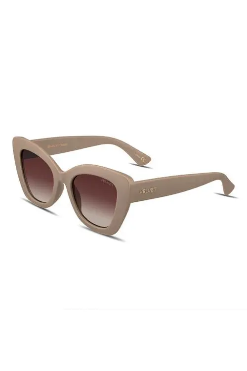 VELVET EYEWEAR Maya Sunglasses - Gold