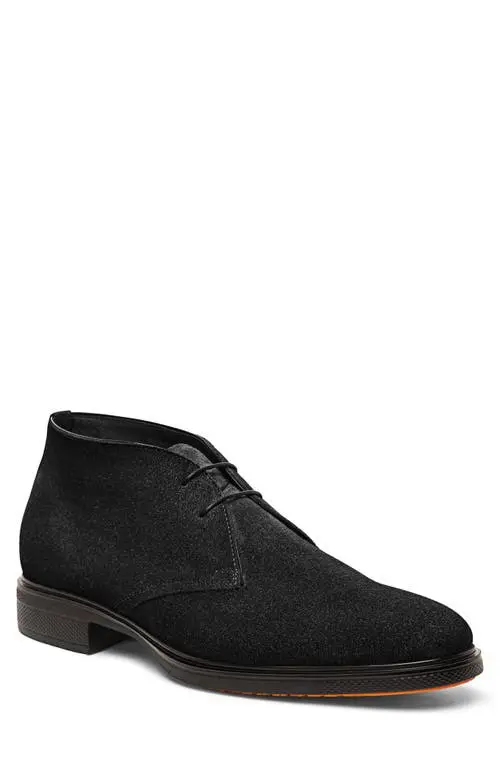 Santoni Easy Chukka Boot - Black