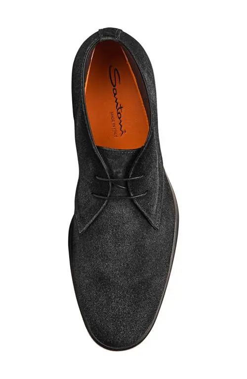 Santoni Easy Chukka Boot - Black