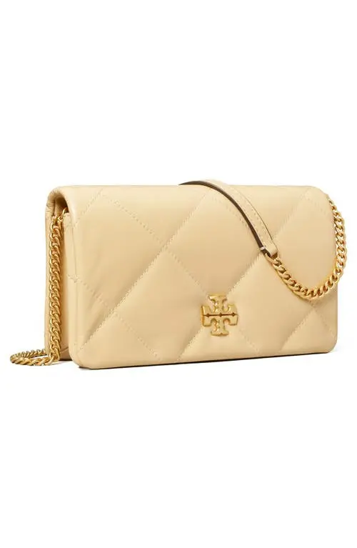 Tory Burch Kira Diamond Quilt Crossbody - Vanilla Soft Serve