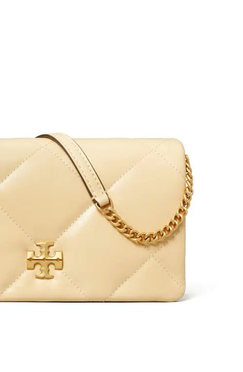 Tory Burch Kira Diamond Quilt Crossbody - Vanilla Soft Serve